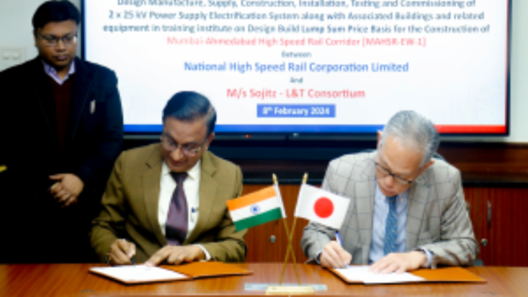 Contract Agreement Signed For Electrification Works For MAHSR Corridor ...