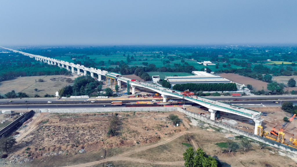 4th PSC Bridge Completed For Mumbai-Ahmedabad Bullet Train Project