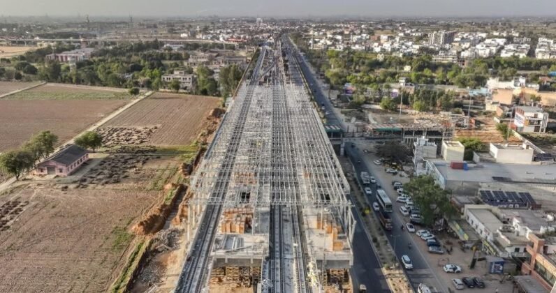 Delhi-Meerut RRTS: Track Laying Work Completed At Modipuram Station ...