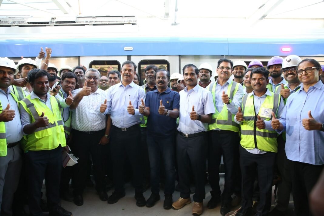 CMRL Expands Chennai Metro Trials Up To Porur Junction Station