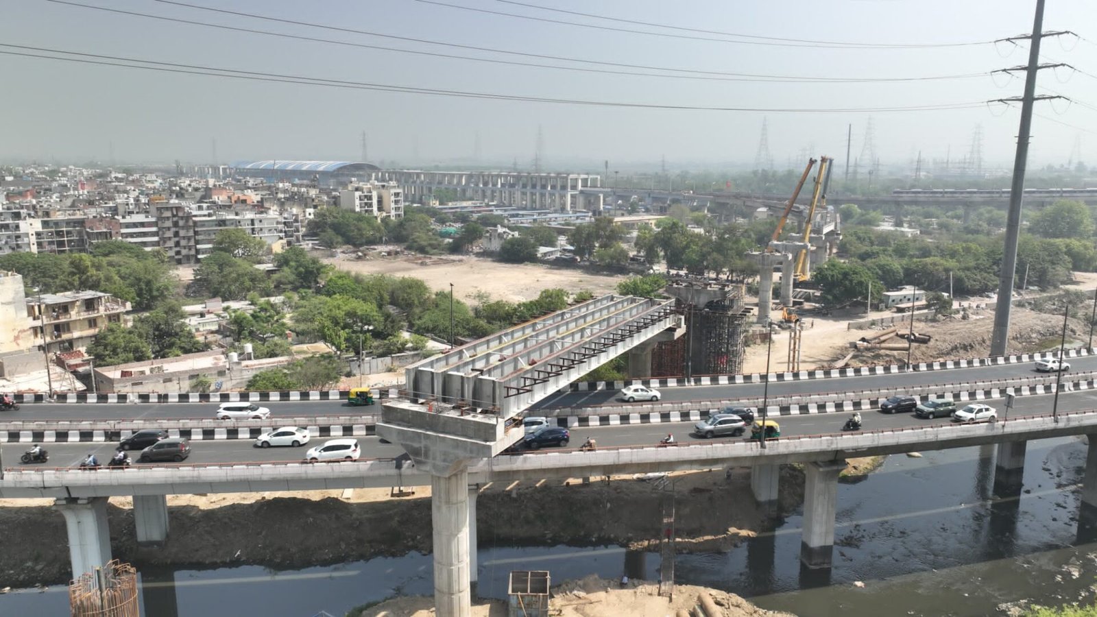 NCRTC Install Steel Span On Barapullah Flyover To Connect Sarai Kale ...