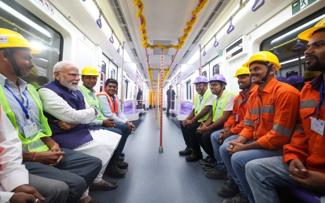 PM Modi Inaugurates 3 New Metro Sections Of Kolkata Metro